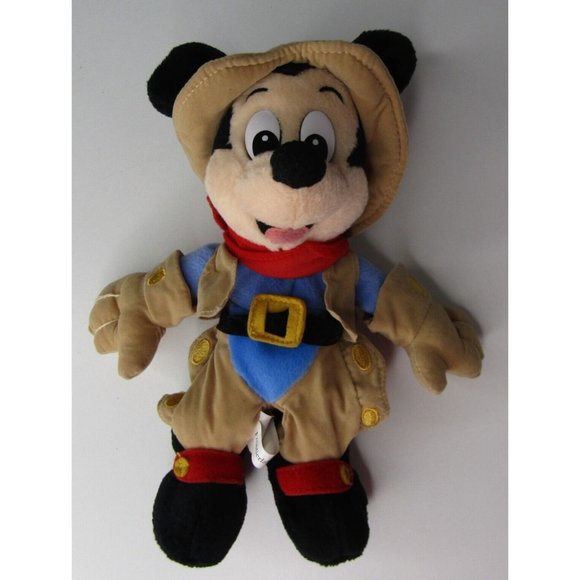 Disney | Toys | Disney World Frontier Land Cowboy Mickey Mouse Plush ...